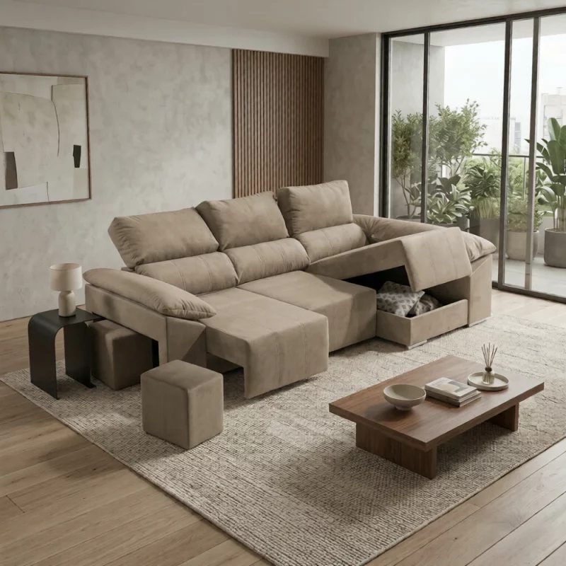 Sofá Chaise Long Eros - Click Sofás